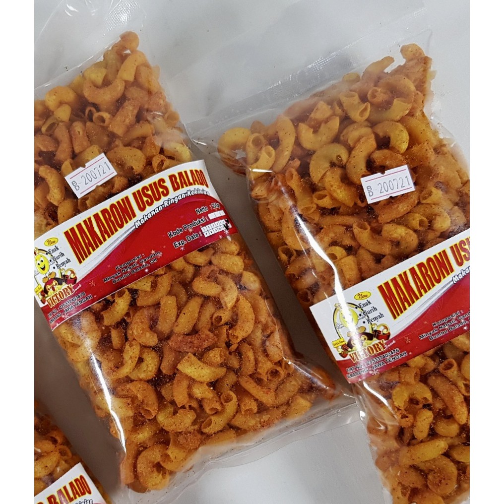Jual Victory Snack - Camilan Makroni Usus Balado / Makroni Pedas murah ...