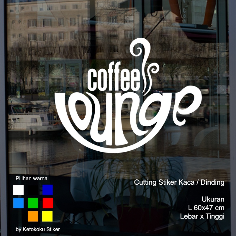 Jual Stiker Kaca Dinding Kafe Lounge Kopi Coffee SHop Cutting Sticker ...