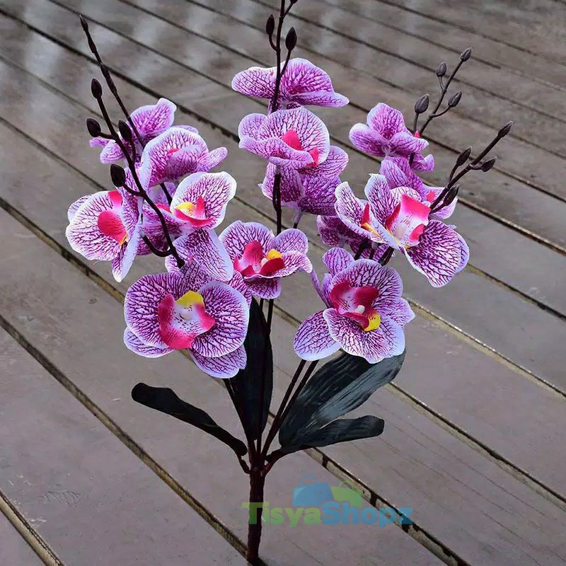 Jual BUNGA ANGGREK BESAR 20 KUNTUM / ANGGREK ARTIFICIAL / ANGREK HIAS ...