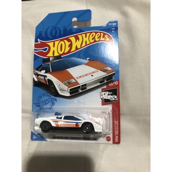 Jual lamborghini countach police car hotwheels treasure hunt | Shopee ...