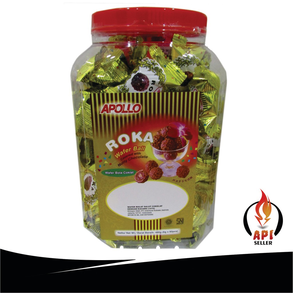 Jual Apollo Roka Wafer Ball Toples 420 gr | Shopee Indonesia