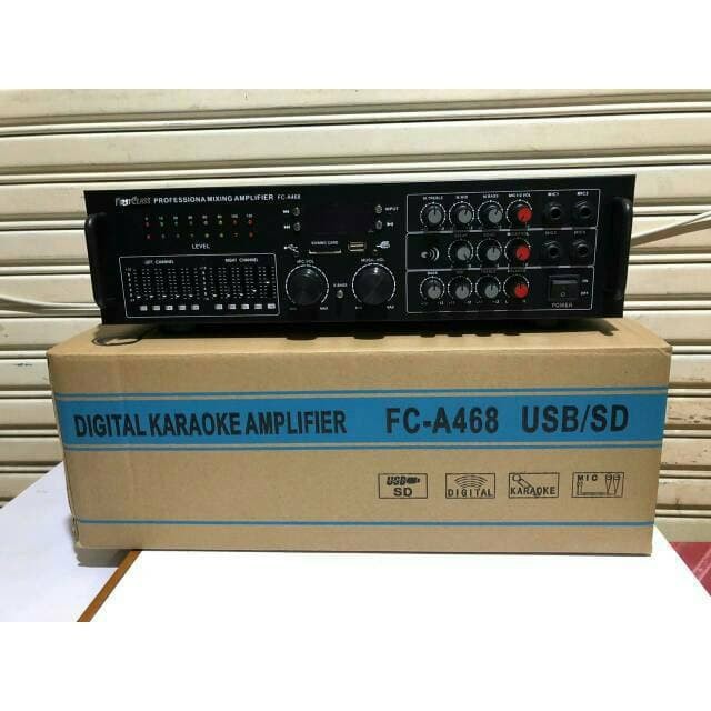 Jual Ampli bluetooth jack rodwell FC A468 power amplifier mixer karaoke sound | Shopee Indonesia