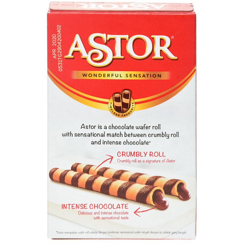 Jual ASTOR Wafer Stick Coklat 40g | Shopee Indonesia