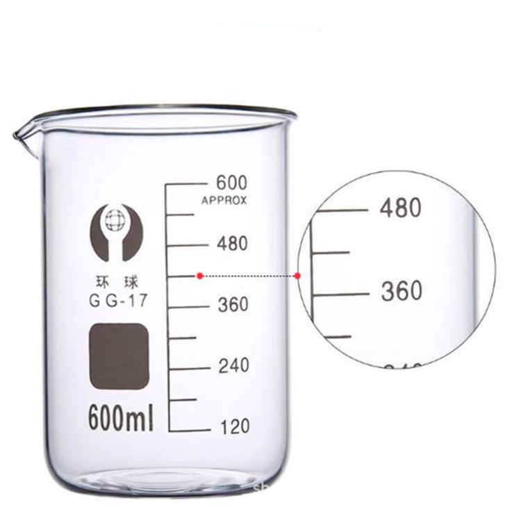 Jual Cangkir Gelas Takar Ukur Lab Kimia Borosilicate Glass 250ml ...