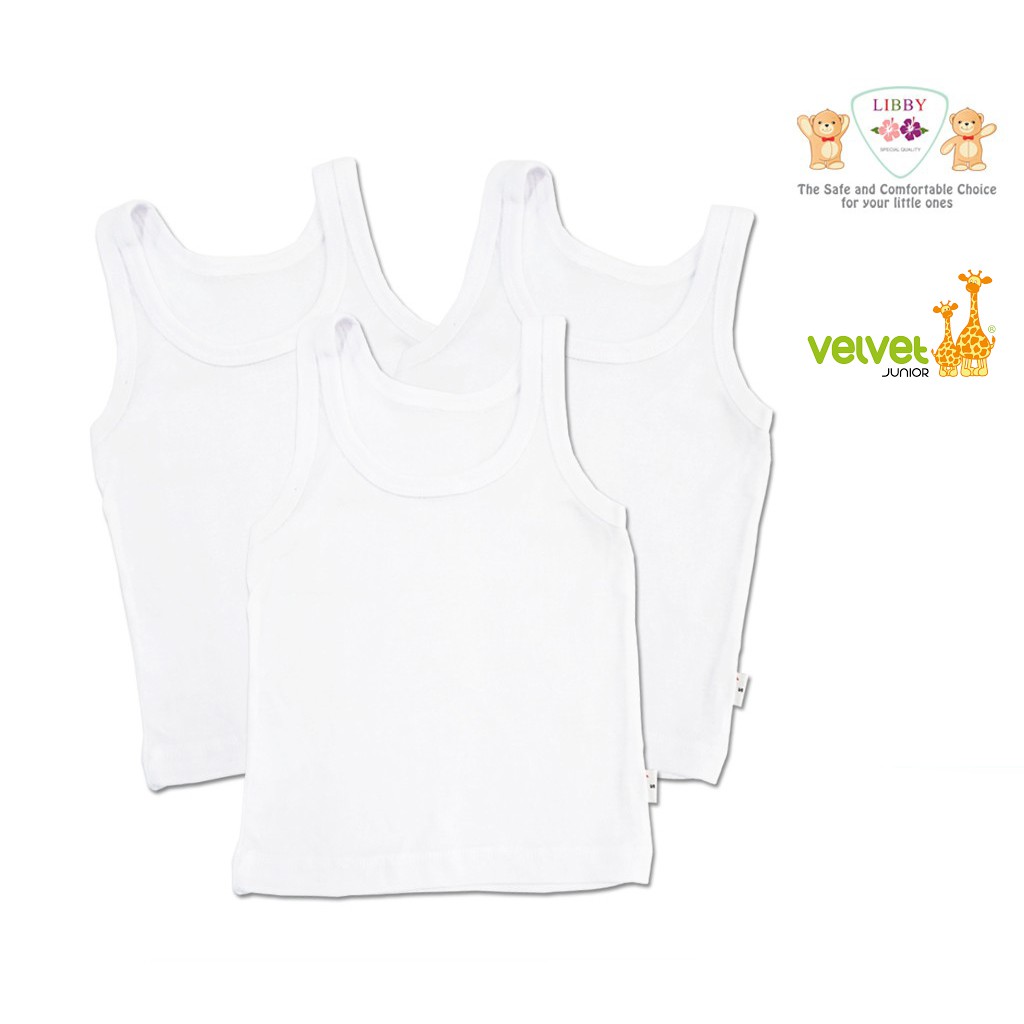 Jual SINGLET LIBBY JUNIOR MURAH KAOS DALAM BAYI ANAK POLOS PUTIH BABY ...