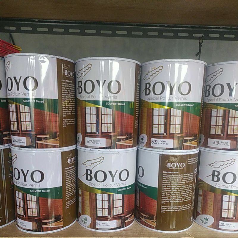 Jual Boyo Pelitur Vernis Kayu Spesial 1 Liter Warna / Vernish Cat ...