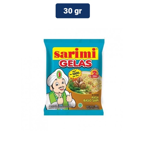 Jual Sarimi Gelas Mi Instan Rasa Baso Sapi 30 gr | Shopee Indonesia