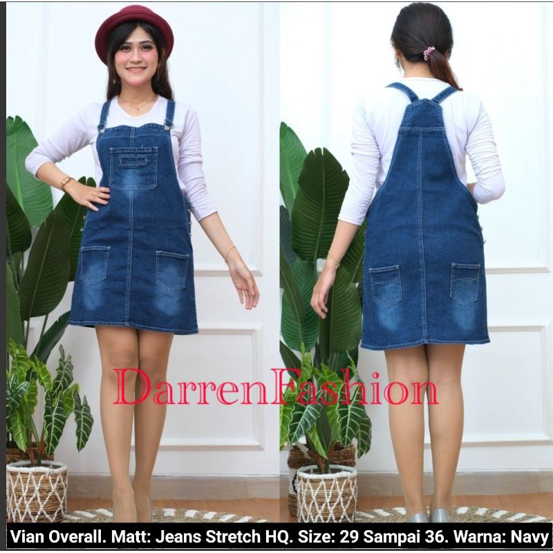 Jual Vian Rok Overall Jeans Pendek . Rok Overall Jeans Stretch Murah ...
