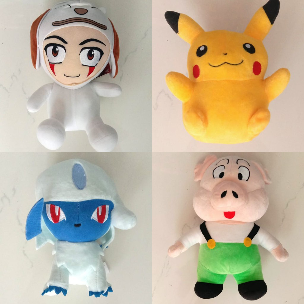 Jual Boneka Naruto ori Three Little pigs babi Pokemon Pikachu original ...