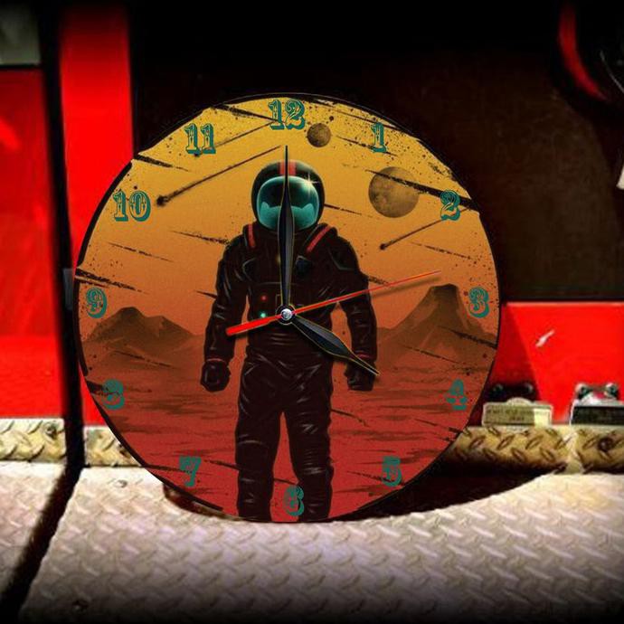 Jual Jam Dinding Walldecor Rumah Dengan Background Astronot Tokostore41 ...