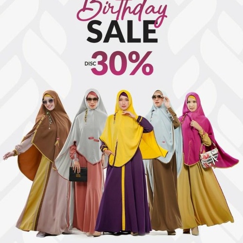 Jual BAZAR GAMIS AULIA FASHION SIZE S SETELAN HIJAB SYARI PREMIUM ...
