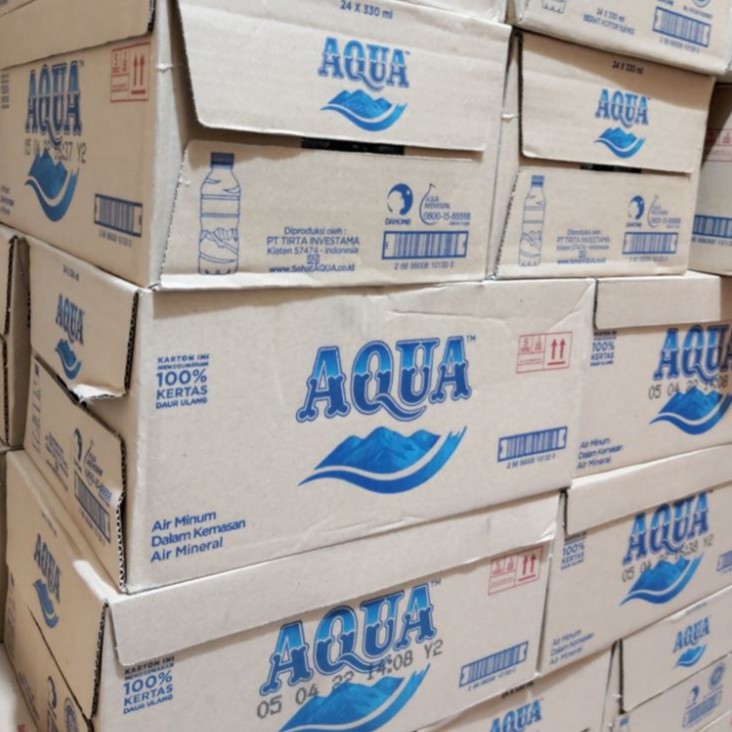Jual Aqua botol 330ml 24pcs air mineral botol 330 ml 24 pcs 1 dus ...