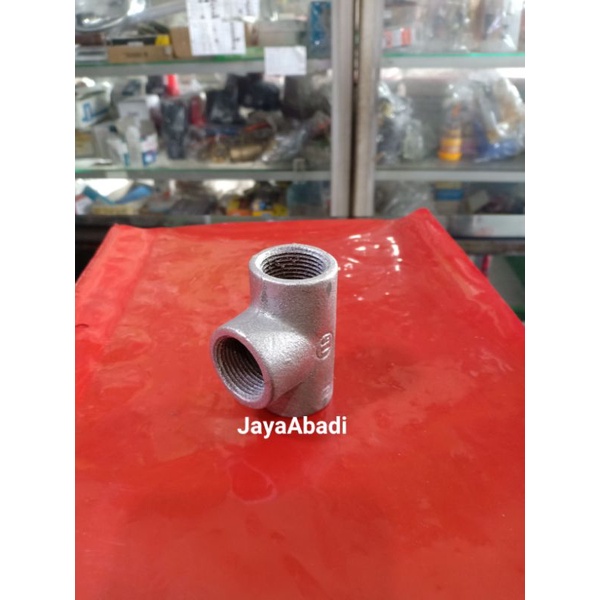 Jual TEE GALVANIS 3/4 INCH FITING T BESI 3/4 INCH | Shopee Indonesia