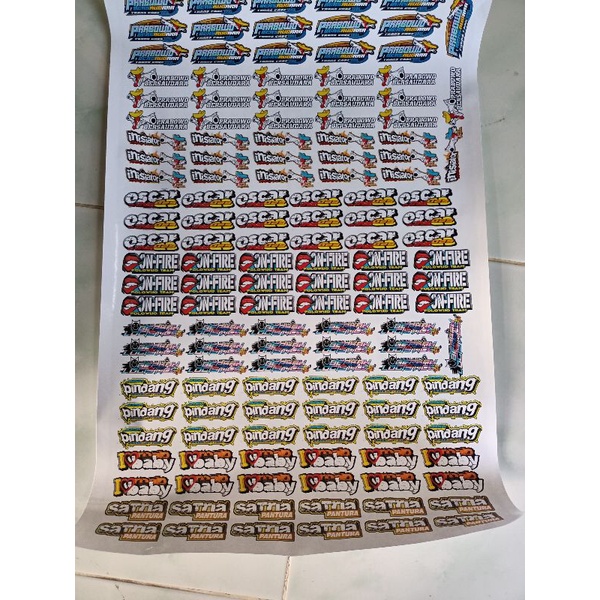 Jual Stiker Truk Oleng Lembaran isi 120 pcs | Shopee Indonesia