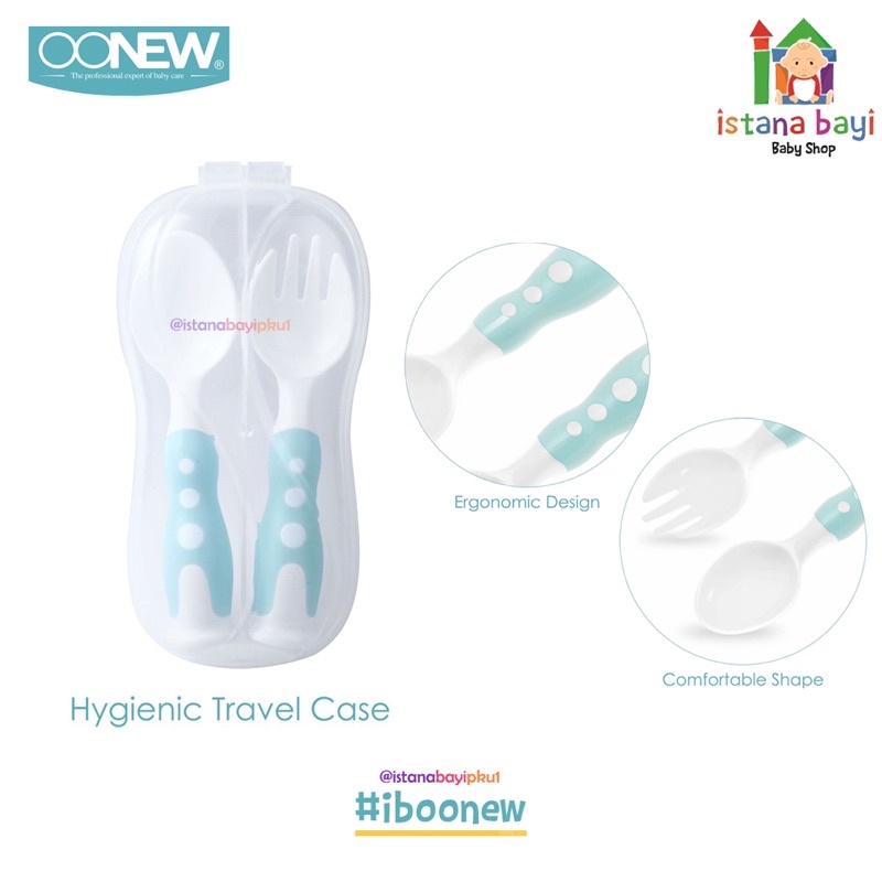 Jual Oonew Baby Spoon & Fork Set ( TB-1693 ) - Sendok makan anak ...