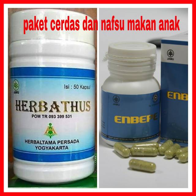 Jual Paket Cerdas dan Nafsu Makan Anak / Herbathus dan Enbepe Nasa ...