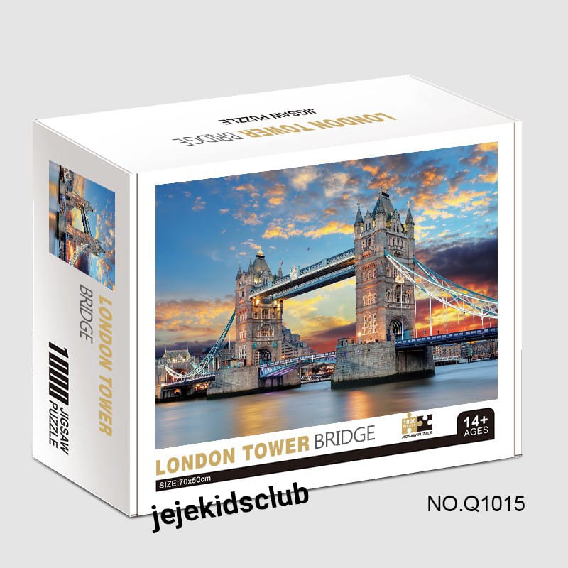 Jual Puzzle London Tower Bridge Puzzle Jigsaw 1000 pcs Jembatan London ...
