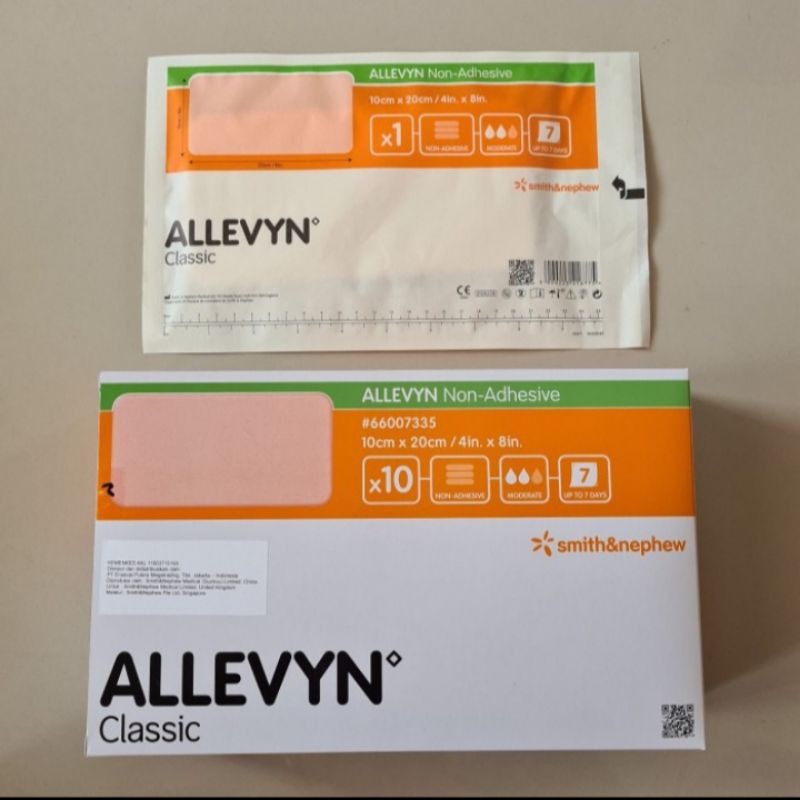 Jual Allevyn Non Adhesive 10 x 20 10x10 Plester Medis Luka Allevyn 10cm ...