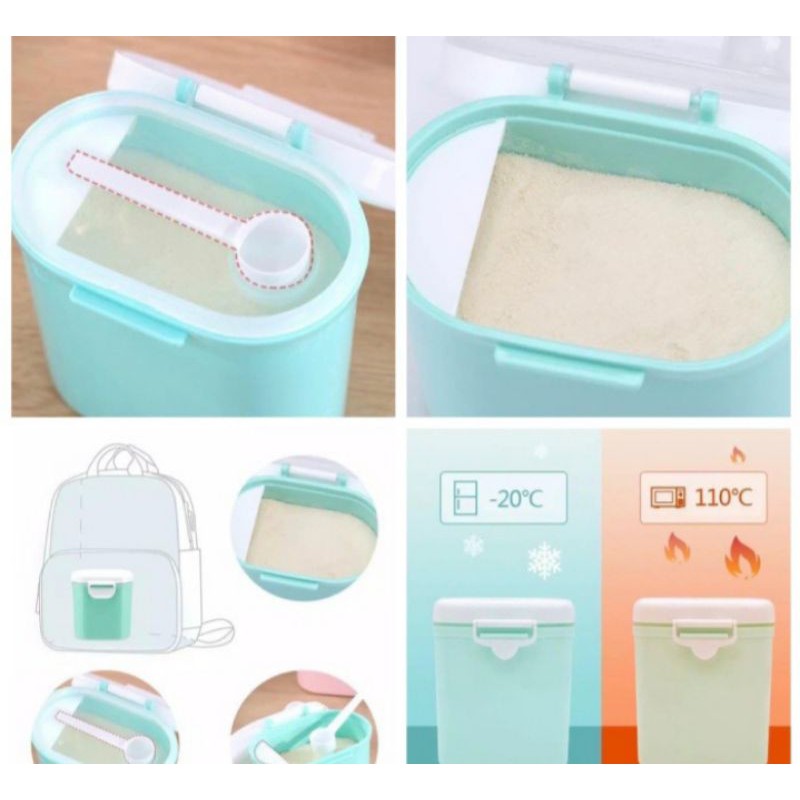 Jual food box / tempat penyimpanan susu bubuk 800 ml | Shopee Indonesia