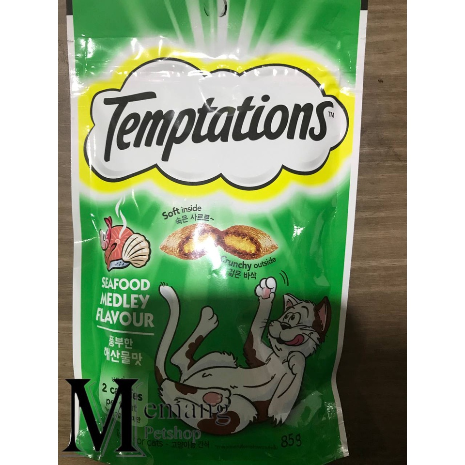 Jual Temptations Snack 85gram Seafood - Snacks - Cemilan - Kucing ...
