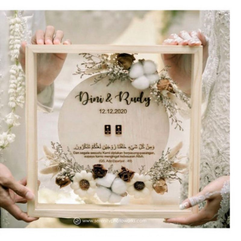 Jual Mahar Pernikahan Model Rustik 30*30 cm | Shopee Indonesia