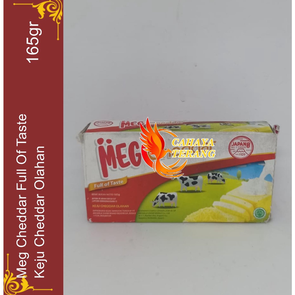 Jual MEG Cheddar Keju Cheddar/Keju Olahan 165 gr | Shopee Indonesia
