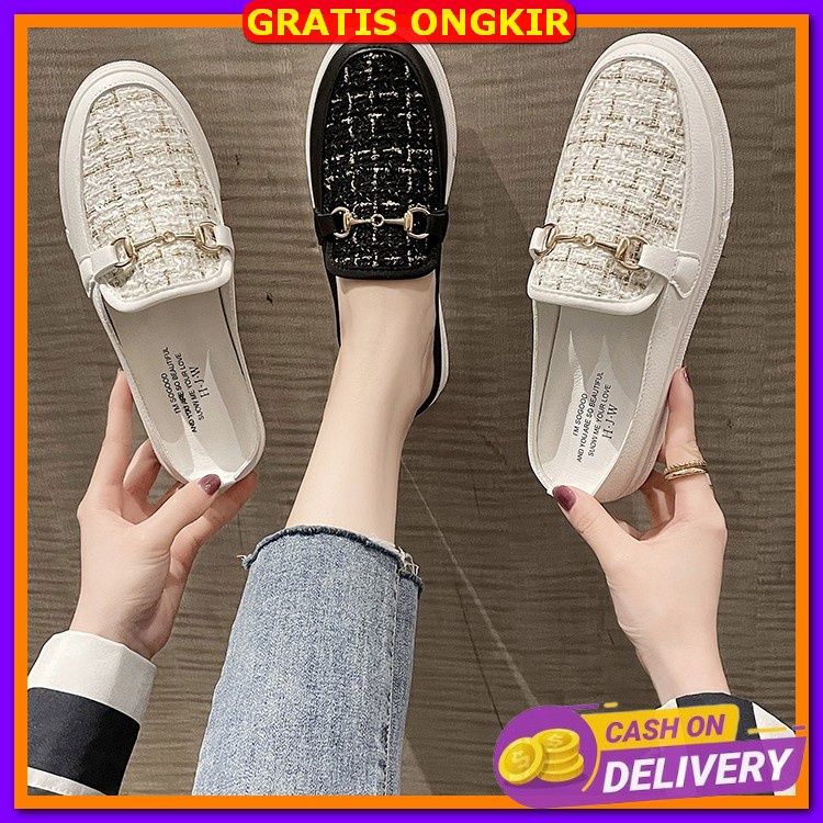 Jual Plat Shoes Wanita Cewek Cewe Kekinian Korea Dewasa Premium Pesta ...