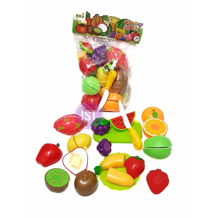 Jual Mainan Buah Potong Food Heaven isi 10 pcs Kantongan No.612A ...