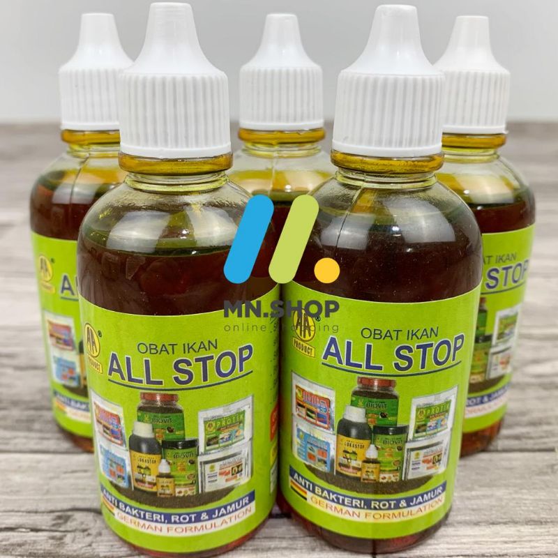 Jual All Stop 75 ml Obat Ikan Hias Anti Bakteri Busuk Kulit Jamur ...