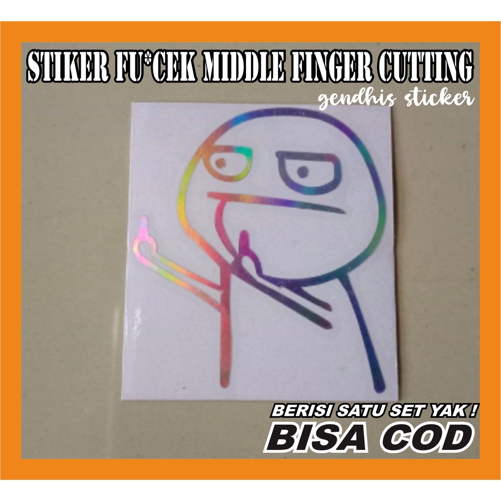 Jual stiker model finger fucek hologram | Shopee Indonesia