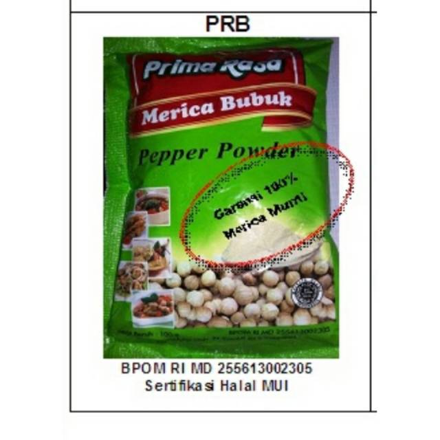 Jual bumbu masak : merica bubuk kemasan 100 gram merk PRIMARASA ...