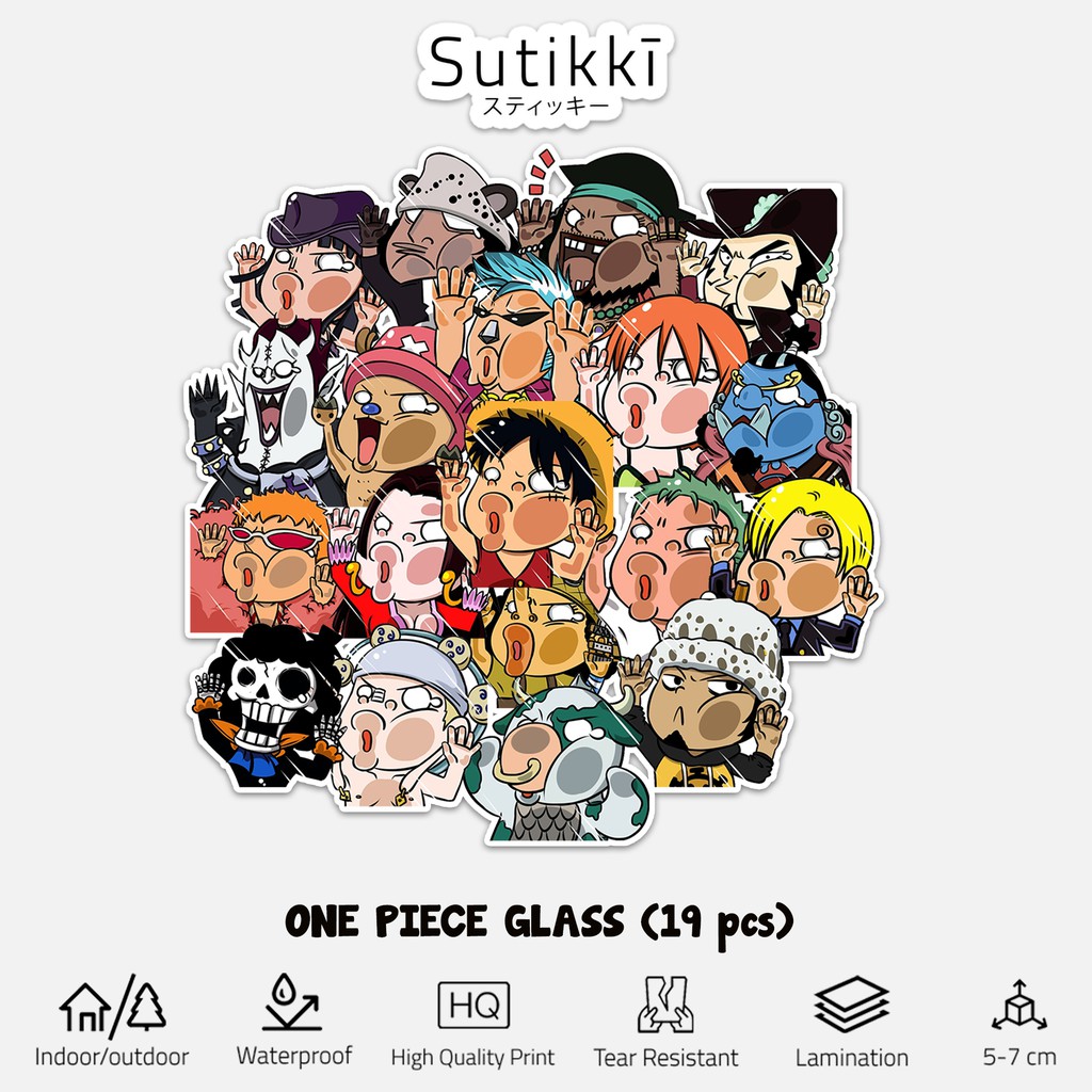 Jual Sutikki | Sticker Pack One Piece Paste Glass Tempel Kaca Nemplok ...