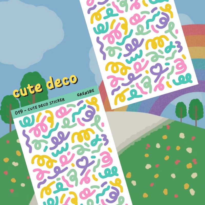 Jual deco sticker/ cute deco sticker aesthetic/ sticker dekorasi ...