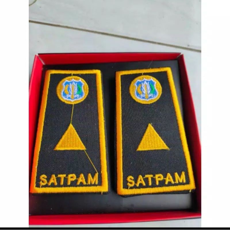 Jual Tanda pangkat satpam Pangkat security full bordir ORIGINAL ...
