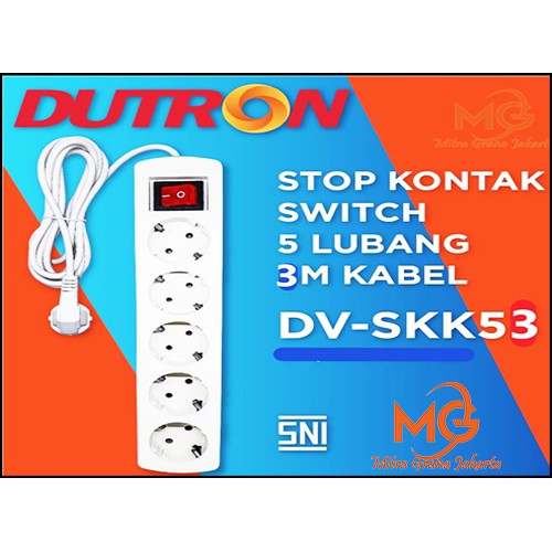 Jual MG STOP KONTAK + KABEL 5 LUBANG 3 METER 3M COLOKAN LISTRIK STOPKONTAK | Shopee Indonesia