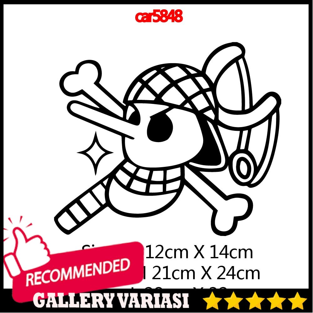 Jual Stiker Vinyl Desain Mango Good Luffy One Piece Untuk Aksesoris ...