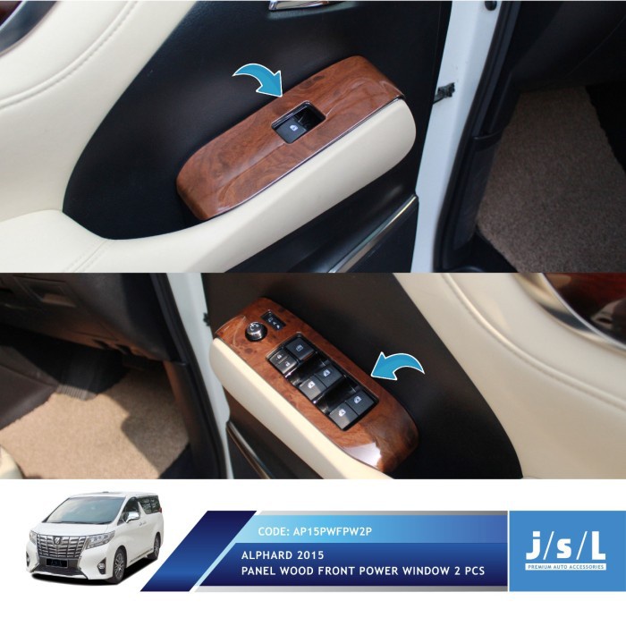 Jual Panel Power Window All New Alphard Front Power Window Wood JSL ...