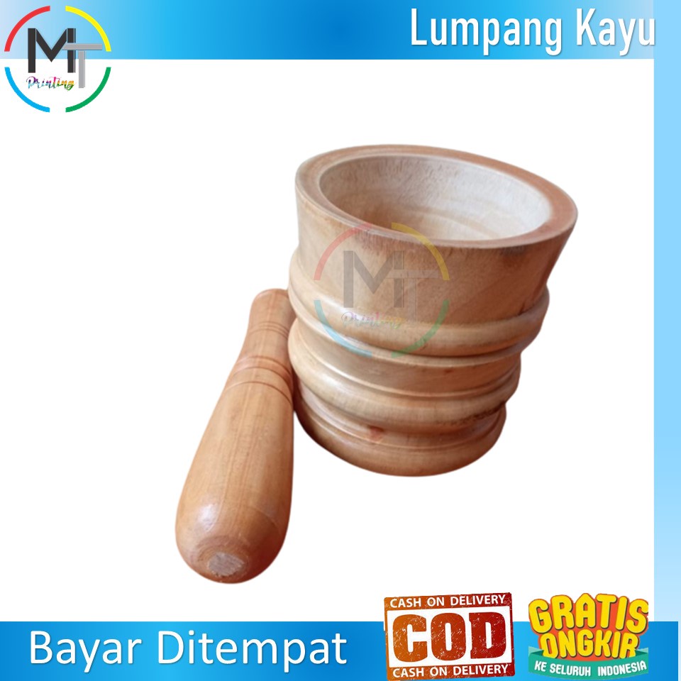 Jual Penumbuk Tumbukan Kerajinan Ukir Lumpang Kayu Dan Alu Kayu Mahoni ...