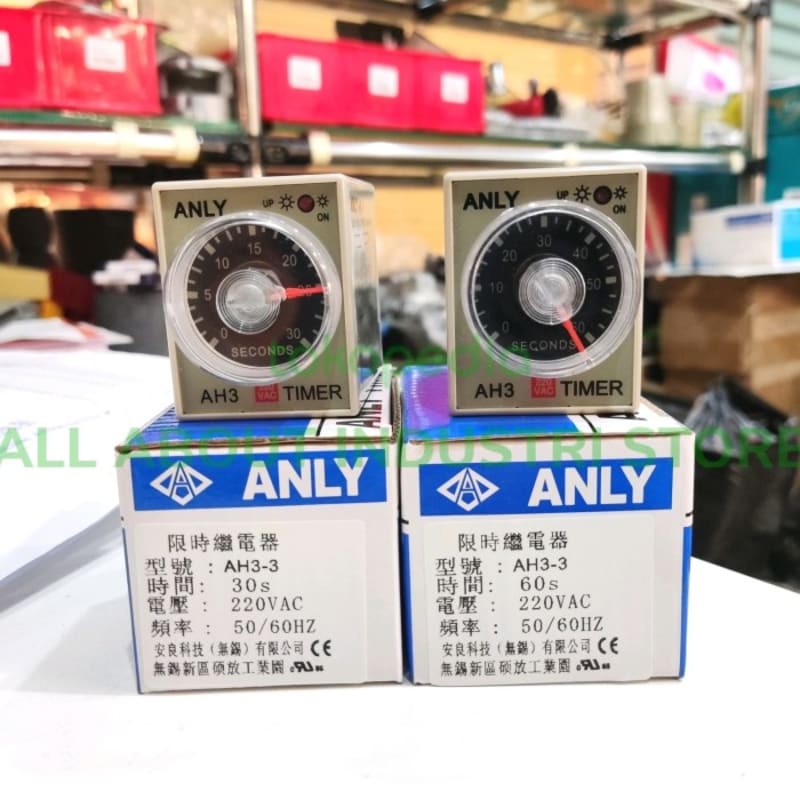 Jual Timer AH3-3 ANLY / CKC 220V 30 Detik / 60 Detik 30S / 60S AH3 3 220VAC | Shopee Indonesia