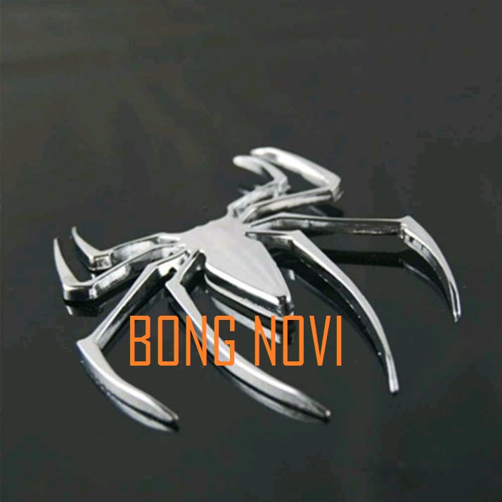 Jual Stiker Emblem Spider Laba-Laba Chrome 3D 9x11 cm | Shopee Indonesia