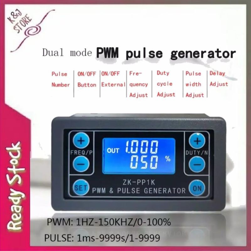 Jual Modul Signal Generator Sinyal Frekuensi PWM Adjustable 1Hz-150KHz ...