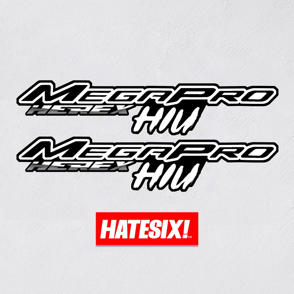 Jual Stiker Sticker Decal Honda Megapro Hiu Mono Primus Herex Hatesix ...