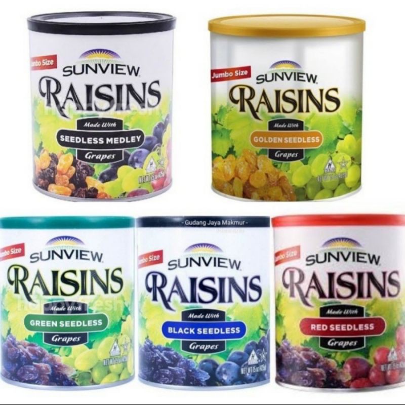 Jual Sunview Raisins Size Jumbo 425 gram - Kismis | Shopee Indonesia