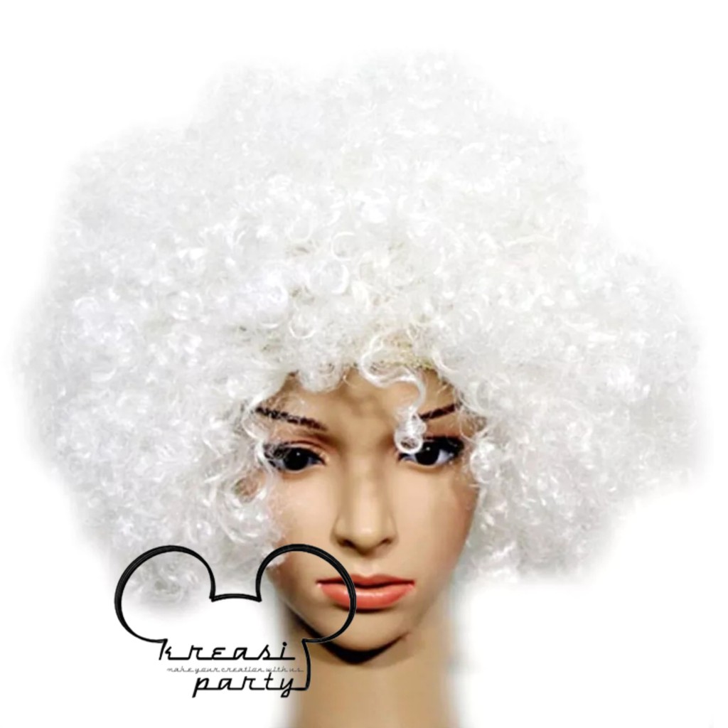 Jual Wig Kribo / Wig Keriting / Rambut Palsu / Wig Party / Wig Putih ...