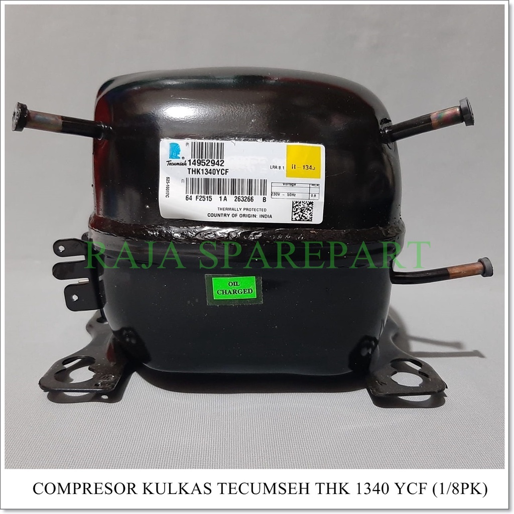 Jual THK1/8 COMPRESSOR KULKAS TECUMSEH 1/8PK 1340YCF (HARGA SUDAH ...