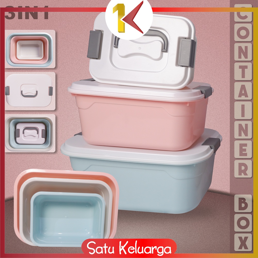 Jual SK-C272 Container Box 3IN1 Storage Organizer Box / Tempat ...