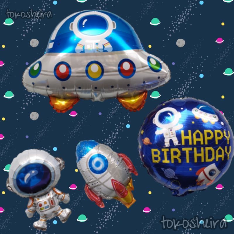 Jual Balon Ufo Astronot Robot Transformers Transformer Balon Bulat ...