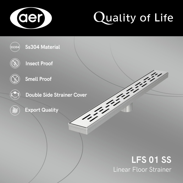 Jual AER Saringan Pembuangan Air di lantai Linear LFS 01 SS 70 CM | Shopee Indonesia