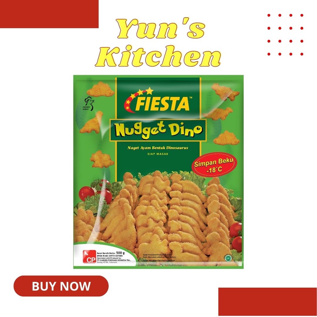 Jual Fiesta Nugget Dino 500gr - Nugget bentuk Dinosaurus - Frozen Food | Shopee Indonesia