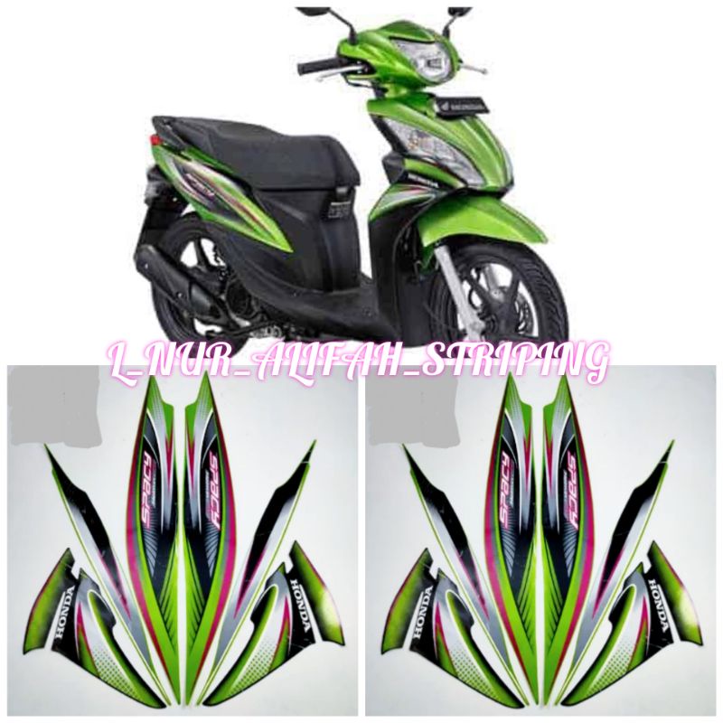 Jual STIKER STRIPING LIS LES POLET BODY MOTOR HONDA SPACY KARBU 2011 ...
